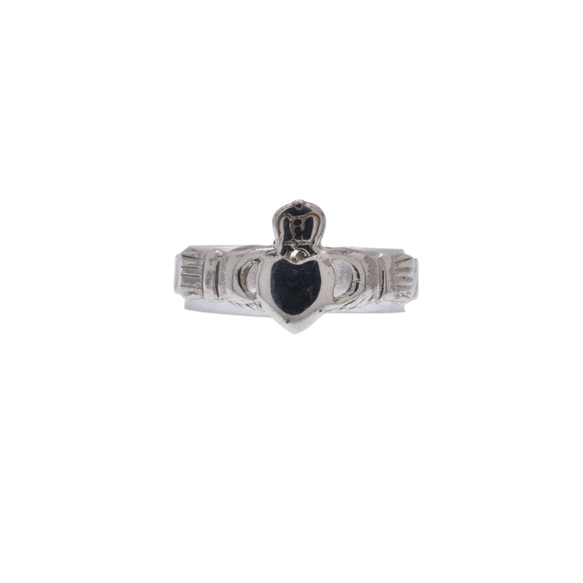 High Polished 925 Sterling Silver Claddagh Ring - CR00822 | Silver ...