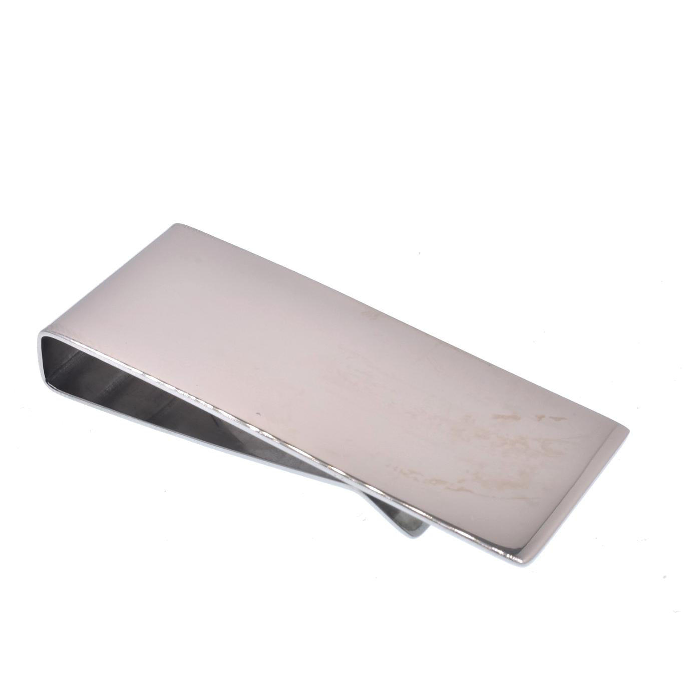 Rhodium Plated Stainless Steel Polished Stainless Steel Classic 22mm x ...