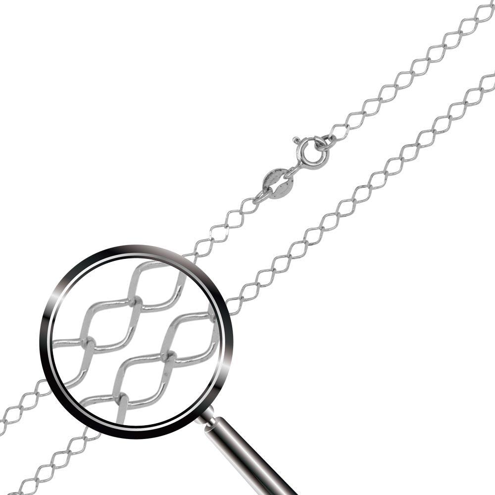 Silver 925 Rhodium Plated DC Open Link Chain 2.7mm - CH421 RH | Silver ...