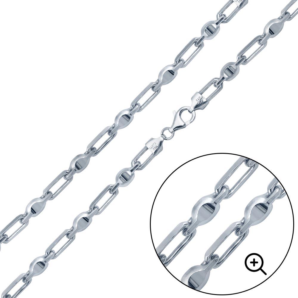 Silver 925 Platinum Plated Heshe Max Chain 6mm - CH476 PL | Silver ...