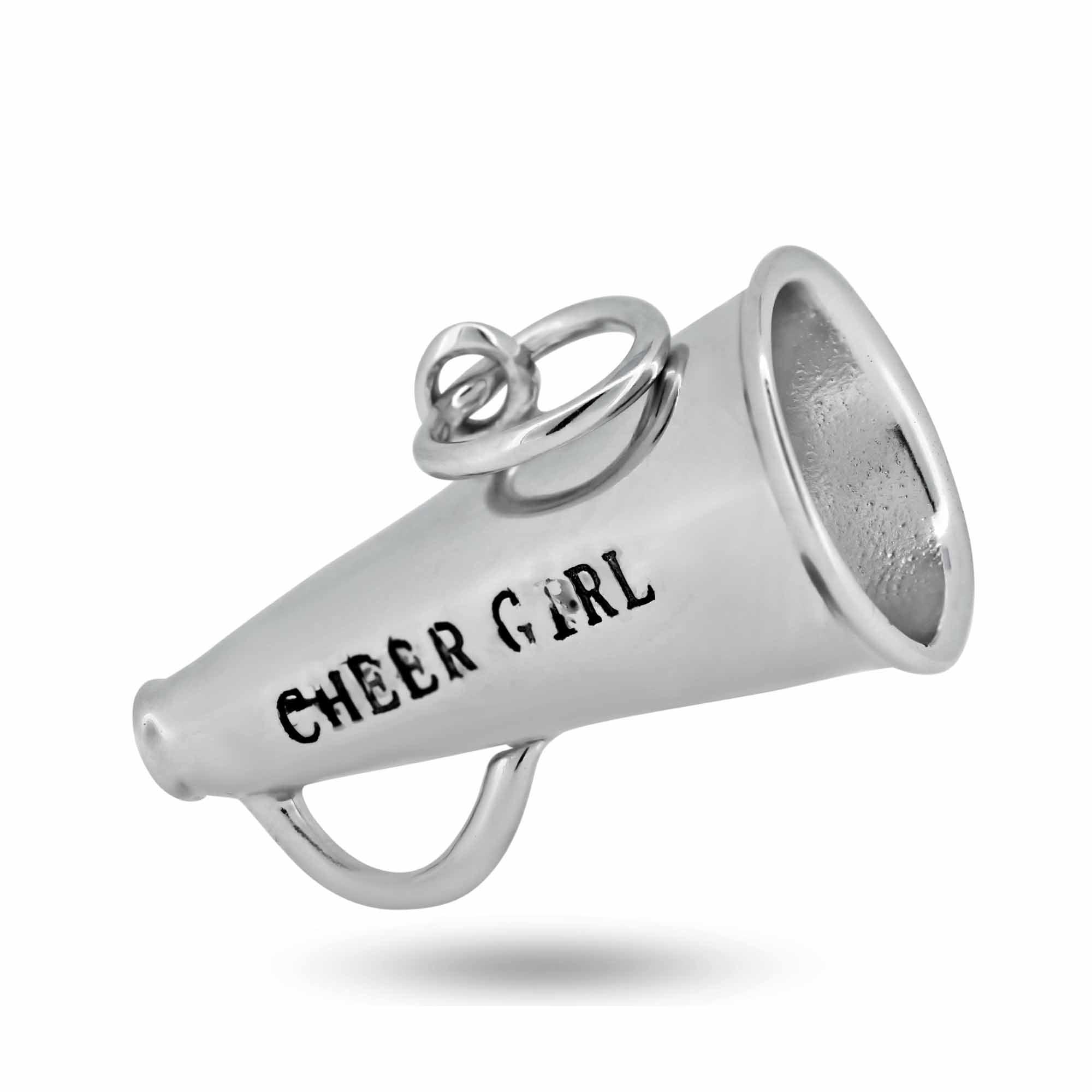 925 Sterling Silver Basic Cheer Megaphone Charm - CHARM0022 | Silver ...