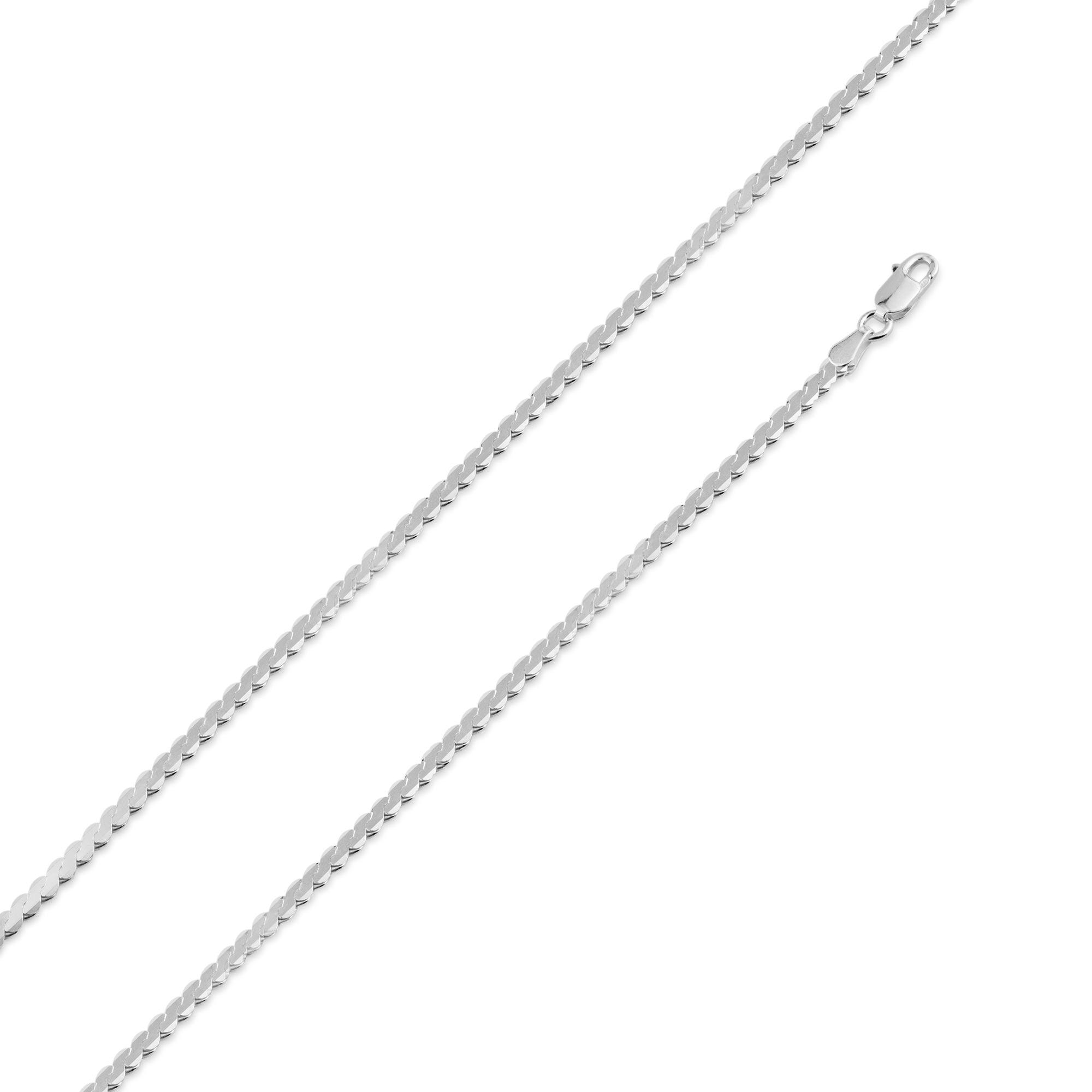 Sterling Silver Flat Rope / Flat Braid Chains